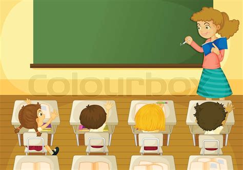 Classroom Stock Vector Colourbox
