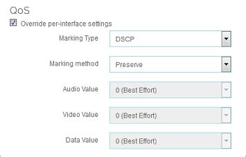 Enable QoS Marking And Prioritization In A Policy