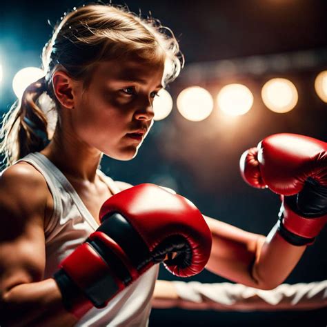 Victory Pose Of A Young Girl Boxer By Saieta On Deviantart