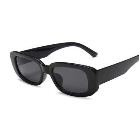 Trendy Square Rectangle Retro Sunglasses Black Shop Today Get It