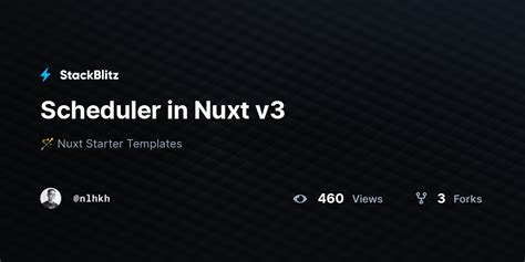 Scheduler In Nuxt V3 Stackblitz