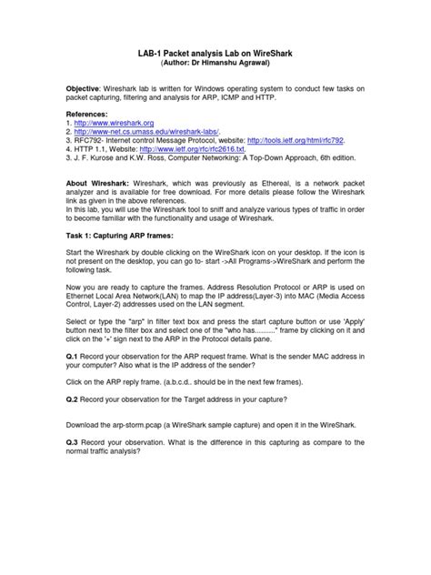 Wireshark Lab Pdf Hypertext Transfer Protocol Transmission