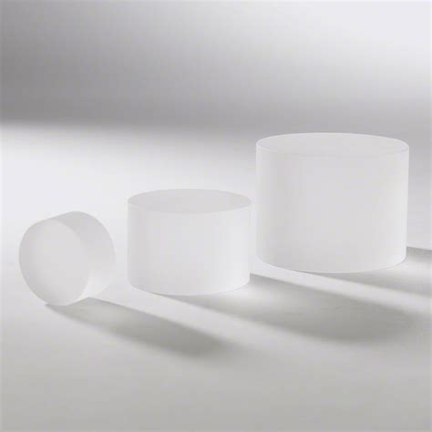 Frosted Crystal Column Riser Frost Earthy Home Decor Decorative