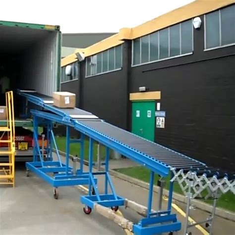 Gravity Flexible Expandable Unloading Full Automatic Roller Conveyor From Container Conveyor