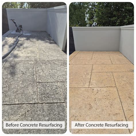 Concrete Resurfacing Before And After