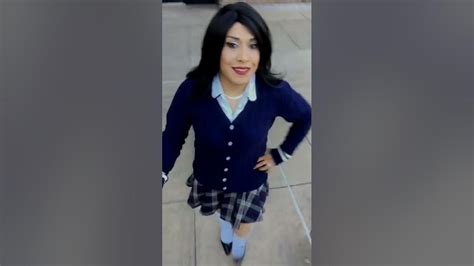 Crossdresser In School Girl Uniform 9 Youtube