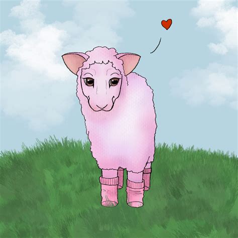 Schaf Rosa Liebt Rosa Ingo M Ebert