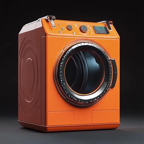 3d Machine Drum Icon Rotating Laundry Cylinder Illustration Logo