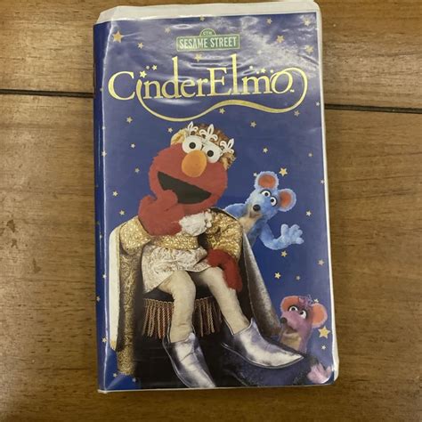 Sesame Street Cinderelmo Vhs Tape Elmo World Musical Pbs Cinderella
