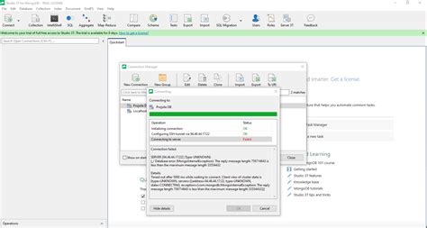 Studio 3T Connection Failed MongoInternalException To Mongodb Database On Remote Ubuntu VPS