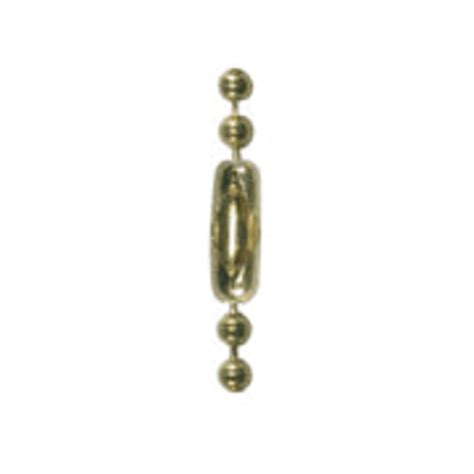 Polished Brass Ball Chain Connectors English Chain