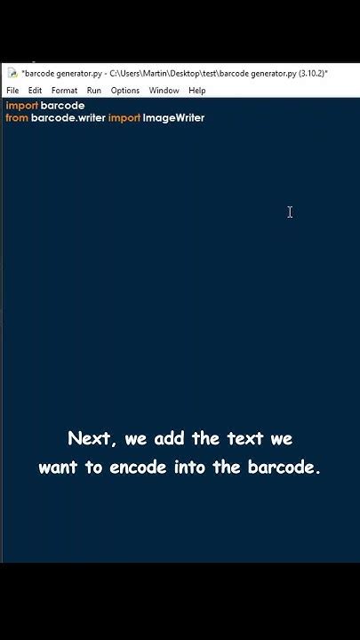 Barcode Generator With Python Python Programming Tutorial Barcode