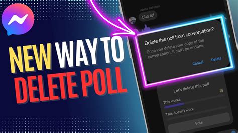 How To Delete Poll In Messenger 2025 Youtube
