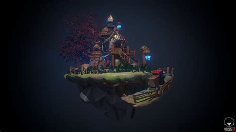 Enviroment 3d Model Stylized For Video Game