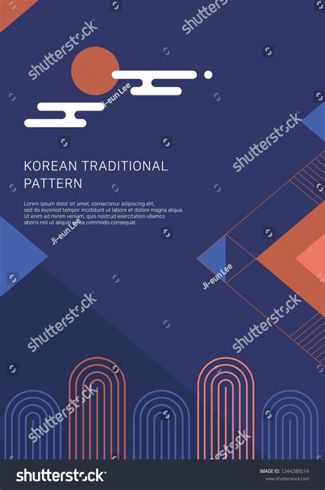 한국의 전통적인 벡터 배경 스톡 벡터로열티 프리 1244289514 Shutterstock