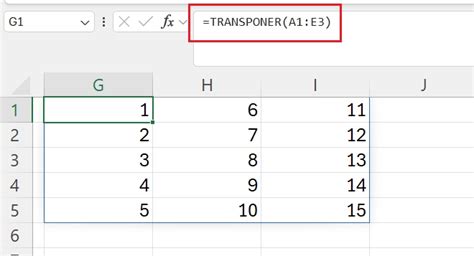 Cómo Usar la Función Transponer en Excel