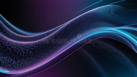 Abstract Waving Particle Technology Colorful Equalizer Wave Background