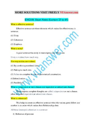 ENG101 Solved Final Term Past Paper English Comprehension ENG 101 Final Term Solved Past