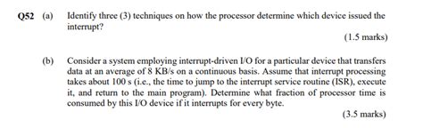 Solved Q52 A Identify Three 3 Techniques On How The