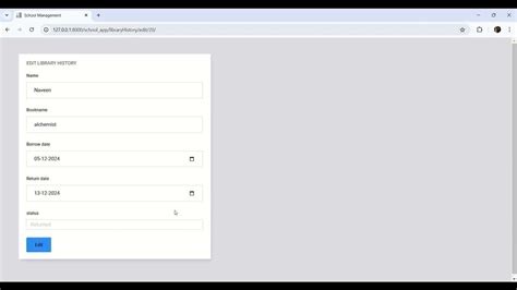 School Management System Django Project Youtube