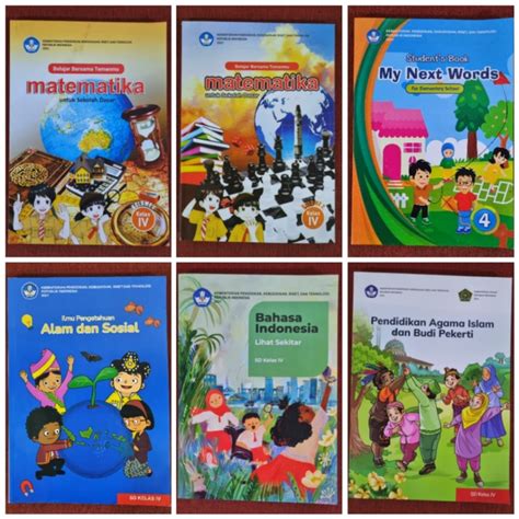 Jual Buku Paket 1 Set Buku Kumer Sd Kelas 4 Pai Ipas My Next Words