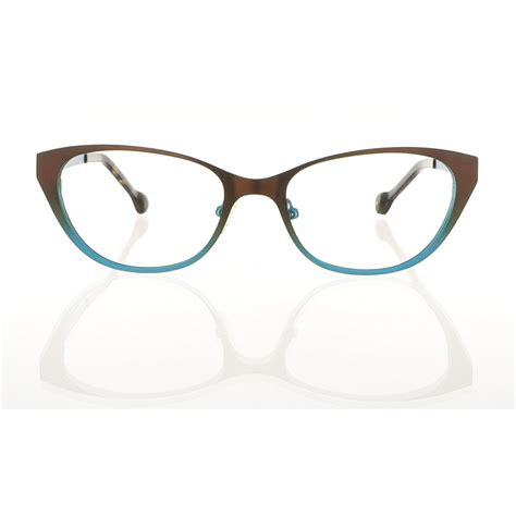 Lisa Loeb Eyeglasses Frames For Women Electric 153 Chocolate Aqua 51
