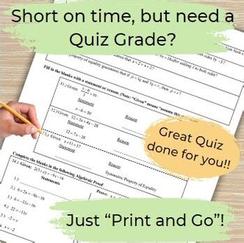 Geometry Mid Unit Proof Quiz Diagrams Equality Congruence Algebraic