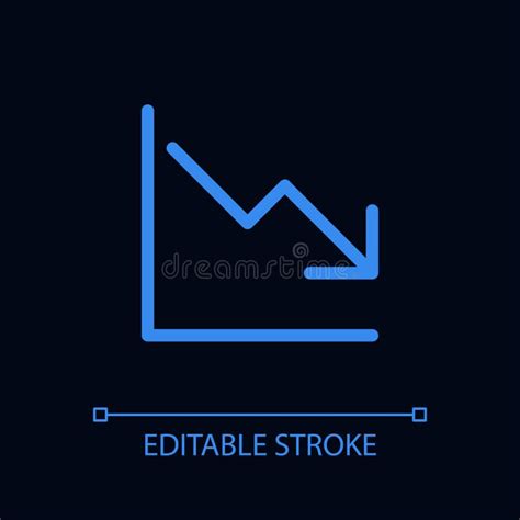 Diminution Pixel Perfect Color Linear Ui Icon For Dark Theme Stock