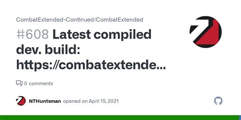 Latest Compiled Dev Build Combatextendedlp