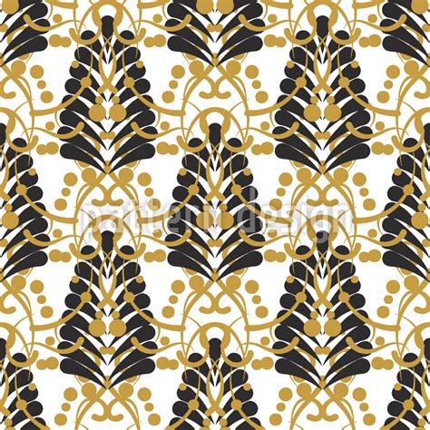 Damask Leaf Seamless Vector Pattern Design Damask Leaf Seamless Vector Pattern Design