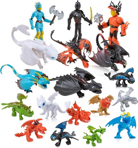 Pcs Httyd Toys Dragon Action Figures Light Ubuy India