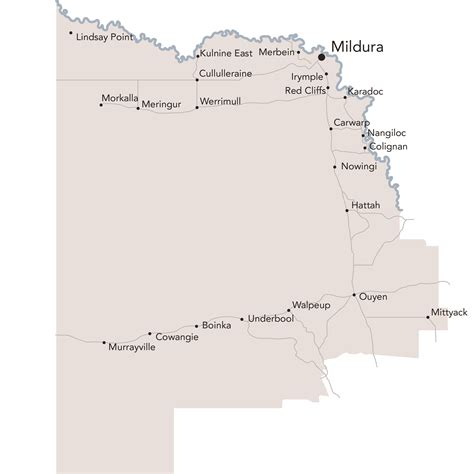 Map Of Mildura Rural City