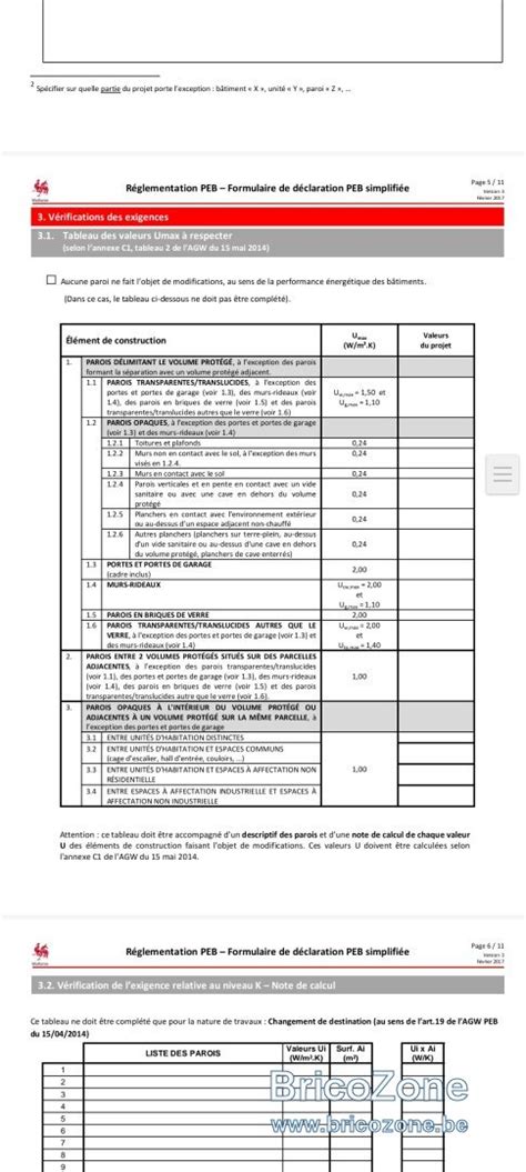 Formulaire De Déclaration Peb Simplifiée