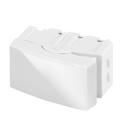 Módulo Interruptor Simples Branca Brilho Recta Blux Ksl Construções