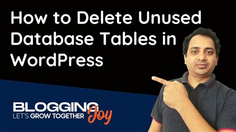 How To Remove Unused Database Tables From Wordpress Youtube