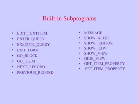 Oracle Forms Create Debug Triggers Ppt