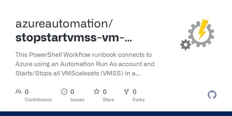 Github Azureautomationstopstartvmss Vm Scalesets This Powershell