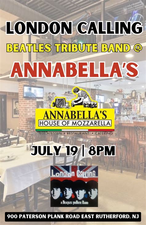 London Calling Returns To Annabellas