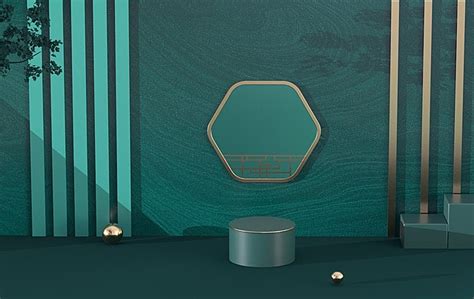 Green Layered Cylindrical E Commerce Background Design Green Green Background Green Banner