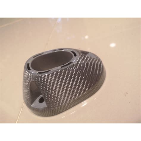 End Cap Cover Tail Pipe Honda Pcx 160 Real Carbon Pattern 2 Center