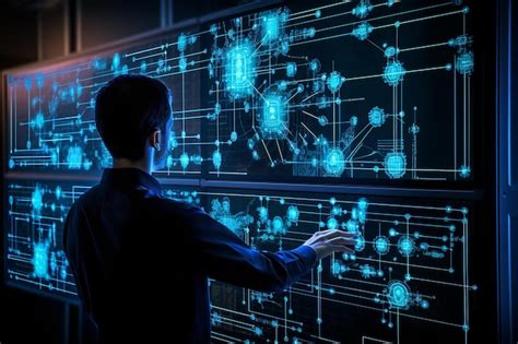Premium Photo Close Up Of A Network Admin Configuring Firewall Settings