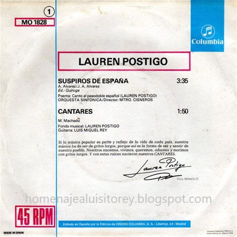 Homenaje A Luisito Rey Otro Lauren Postigo
