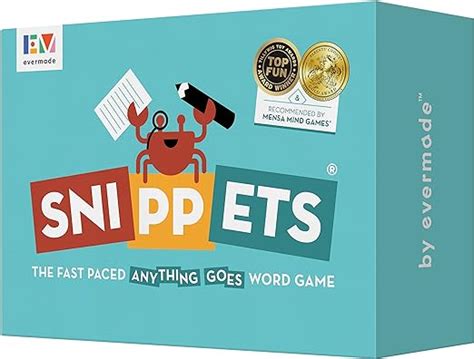 Evermade Snippets The Fast Paced Anything Goes Word Game
