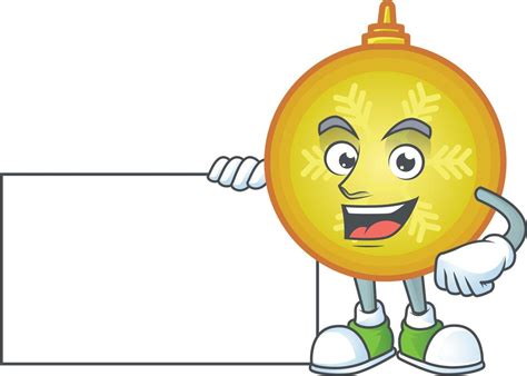 Yellow Christmas Bulb 18938332 Vector Art At Vecteezy
