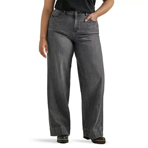 Plus Size Lee® Legendary Wide Leg Trouser Jeans