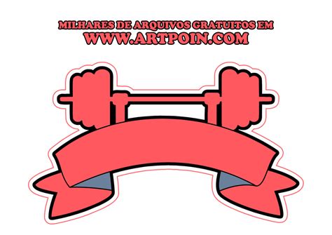 Faixa Banner Para Topo De Bolo Persolizado Tema Academia Musculação Png