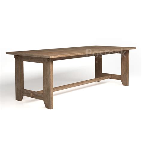 Farmhouse Dining Table Flat Legs Posteak Furniture