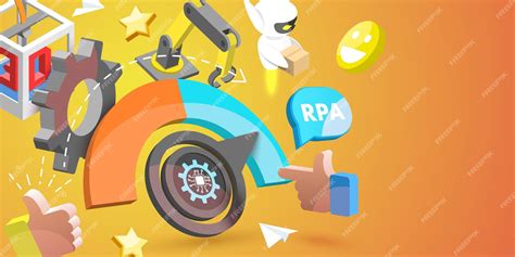 Premium Vector D Vector Conceptual Illustration Of Rpa Robotic Process Automation Artificial