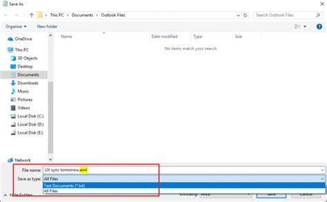 How To Export An Email Message To The Msg And Eml Format