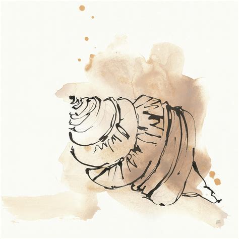 Sandy Conch I Painting By Chris Paschke Fine Art America